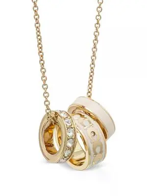 COACH Crystal Rings Necklace