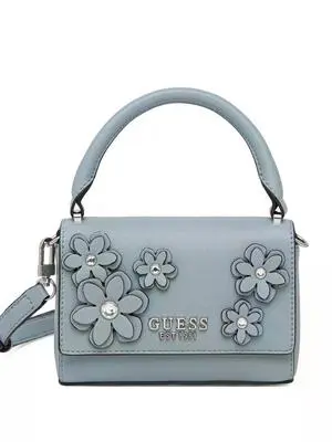Guess Zaria Flower-appliqué Mini Tote Bag - Blue