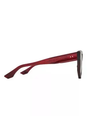 Dita Obsidion Geometric-frame Sunglasses - Red