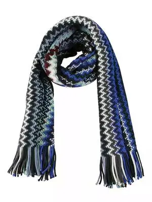 Missoni Fringed Scarf - Blue