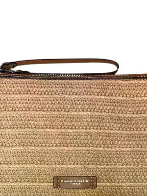 GIANNI CHIARINI Marcella Raffia Clutch