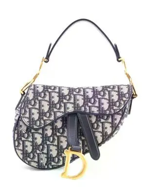 Dior Saddle Handbag Oblique Canvas Mini Shoulder Bag - Blue