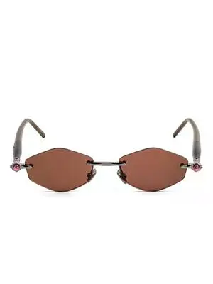 KUBORAUM P60 Geometric Sunglasses - Silver
