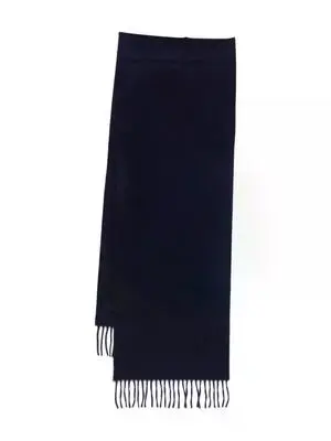 BEGG X CO Plain Fringed Scarf - Blue
