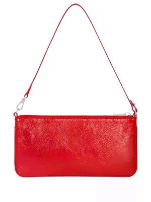 COURREGES Logo-plaque Zipped Pouch - Red