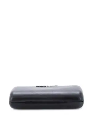 Prada Logo Convertible Chain Box Clutch Bag