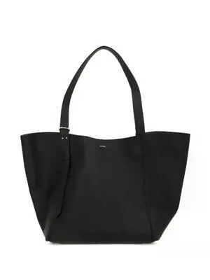 Max Mara Leather Tote Bag With Strap Detail