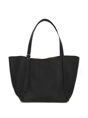Max Mara Leather Tote Bag With Strap Detail