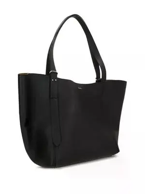 Max Mara Leather Tote Bag With Strap Detail