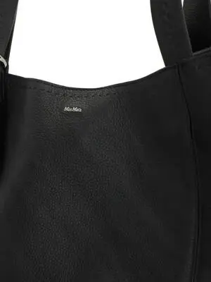 Max Mara Leather Tote Bag With Strap Detail