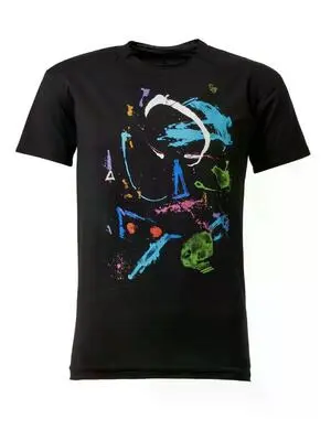 LECLAIREUR Paint Splash Print T-shirt - Black
