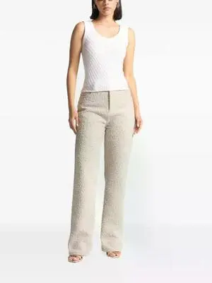 Manière De Voir Textured Straight Leg Jeans