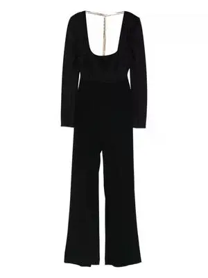 Galvan Liquid Chain Jumpsuit - Black