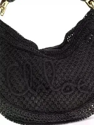 Chloé Raffia Mini Bag - Black