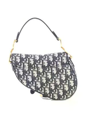 Dior Saddle Handbag Oblique Canvas Mini Shoulder Bag - Blue