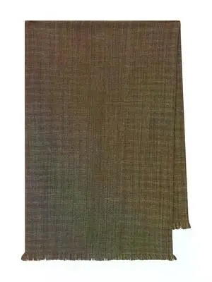 Loro Piana Fringed Scarf - Green