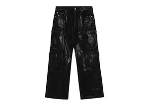 Rick Owens Double Cargo Foil Jeans