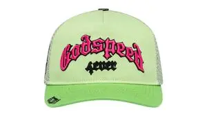 GODSPEED Forever Trucker Hat - Lime/pink