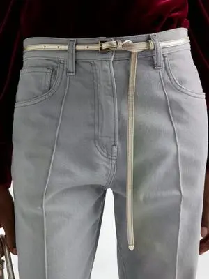 Prada Buckle Leather Belt - Neutrals