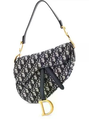 Dior Saddle Handbag Oblique Canvas - Blue
