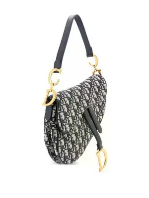 Dior Saddle Handbag Oblique Canvas - Blue