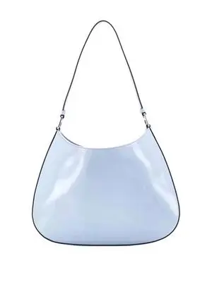 Prada Cleo Shoulder Bag Spazzolato Leather Hobo Bag - Blue