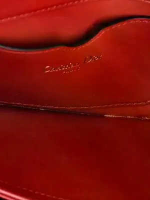 Dior Bee Leather Clutch Bag - Red