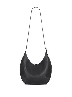 COURREGES Logo-buckle Shoulder Bag - Black