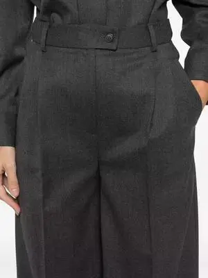 MEDEEA Pleated-front Tailored Trousers