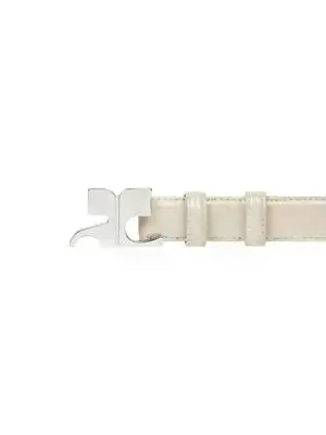 COURREGES Logo-buckle Belt - Neutrals