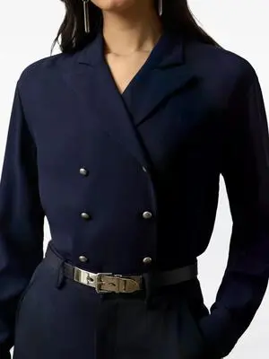 Ralph Lauren Double-breasted Terrel Shirt With Peak Lapels