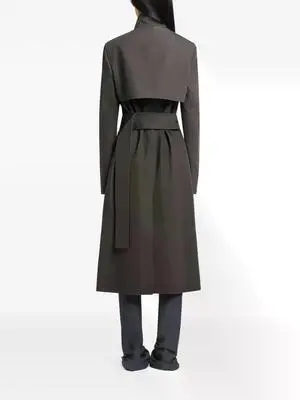 COURREGES Buckle-detail Cotton Trench Coat - Grey