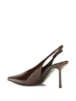 LE SILLA 80mm Clivage Slingback Pumps - Brown