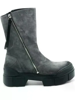 VIC MATIE Roccia Zip-up Leather Ankle Boots