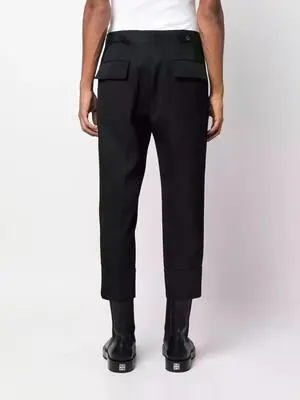 SAPIO Pleated Cropped Trousers