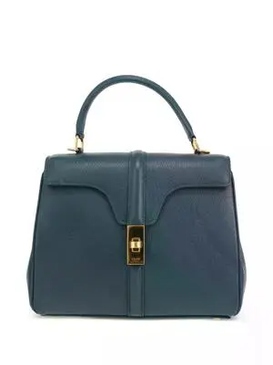 Celine 16 Grained-leather Tote Bag - Blue