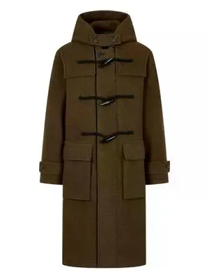 STUDIO TOMBOY Hooded Boucle Duffle Coat - Brown