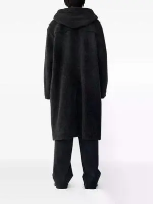 STUDIO TOMBOY Boucle Hooded Duffle Coat - Grey