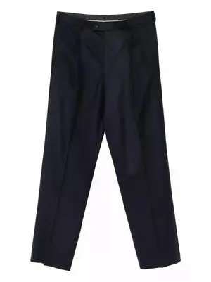 MEDEEA Pleated-front Trousers - Blue