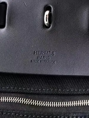 Hermès Herbag Zip Leather And Toile 50 Satchel