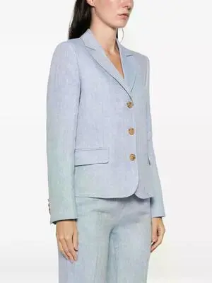 Etro V-neck Linen Blazer