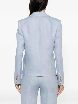 Etro V-neck Linen Blazer