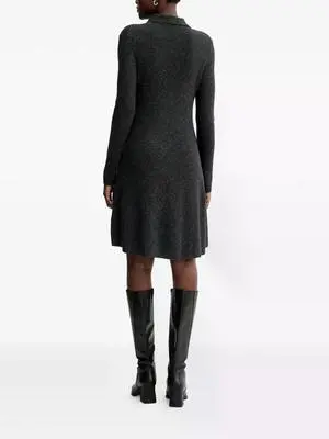 Marc O'polo Ribbed Knit Button-front Midi Dress