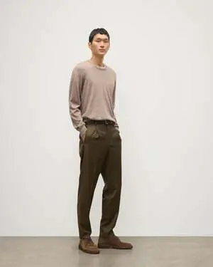 Johnstons Of Elgin Fin Light Superfine Cashmere Jumper - Brown