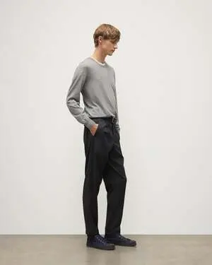 Johnstons Of Elgin Cashmere Crew Neck Jumper - Grey