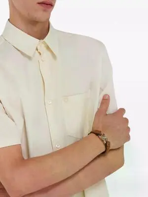 FERRAGAMO Gancini Adjustable Leather Bracelet