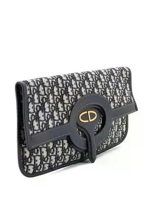 Dior Oblique Canvas Clutch Bag - Blue