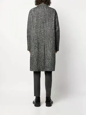 Tagliatore Loyd Chevron-knit Pea Coat