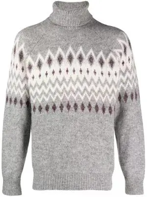 Brunello Cucinelli Patterned Intarsia-knit Jumper