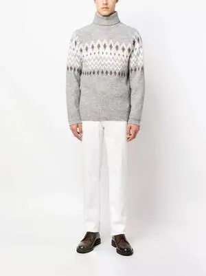 Brunello Cucinelli Patterned Intarsia-knit Jumper